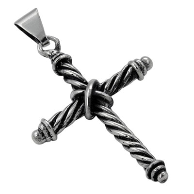 MM #241 M2-1498 TWISTED CROSS PD – Blanca Flor Silver Jewelry